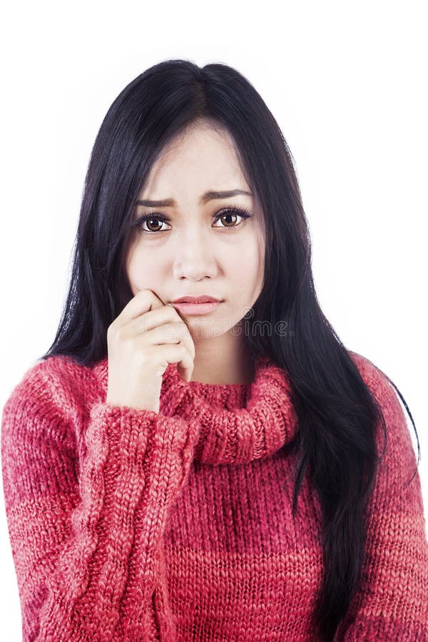 Sad woman stock image. Image of emotion, background, feelings - 27429517