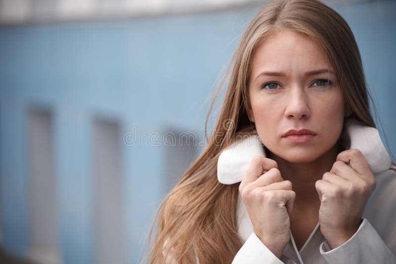 Sad woman stock photo. Image of face, life, exterior - 28338180