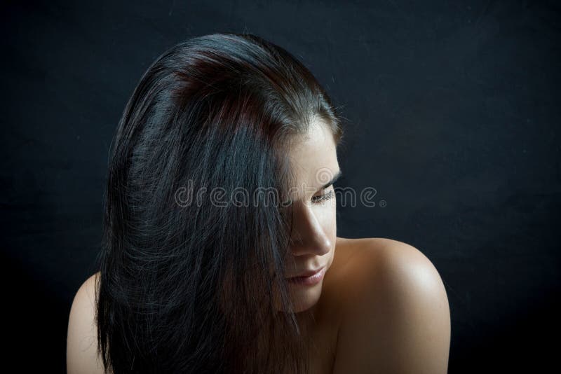 Sad woman stock image. Image of girl, looking, woman, melancholic - 7844685