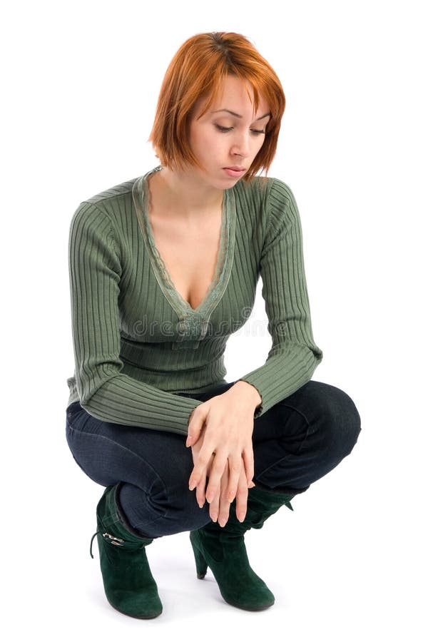 Sad Woman in Contemplative Mood Stock Image - Image of adult, hair: 9282857