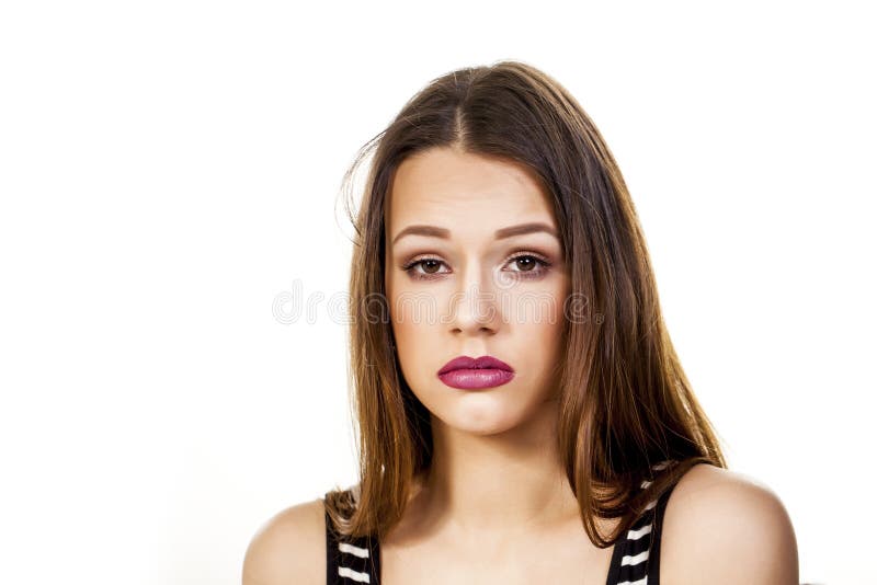Sad woman. stock photo. Image of face, caucasian, graceful - 62936642