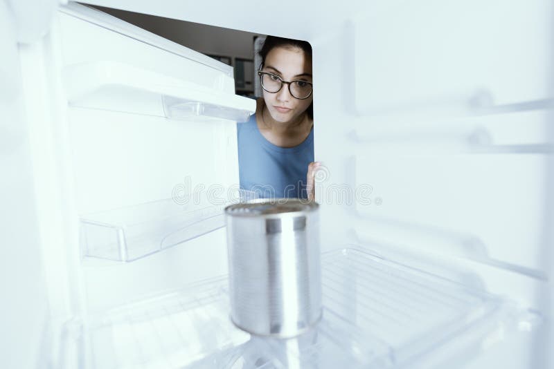 215 Young Woman Looking Empty Fridge Stock Photos - Free & Royalty-Free ...