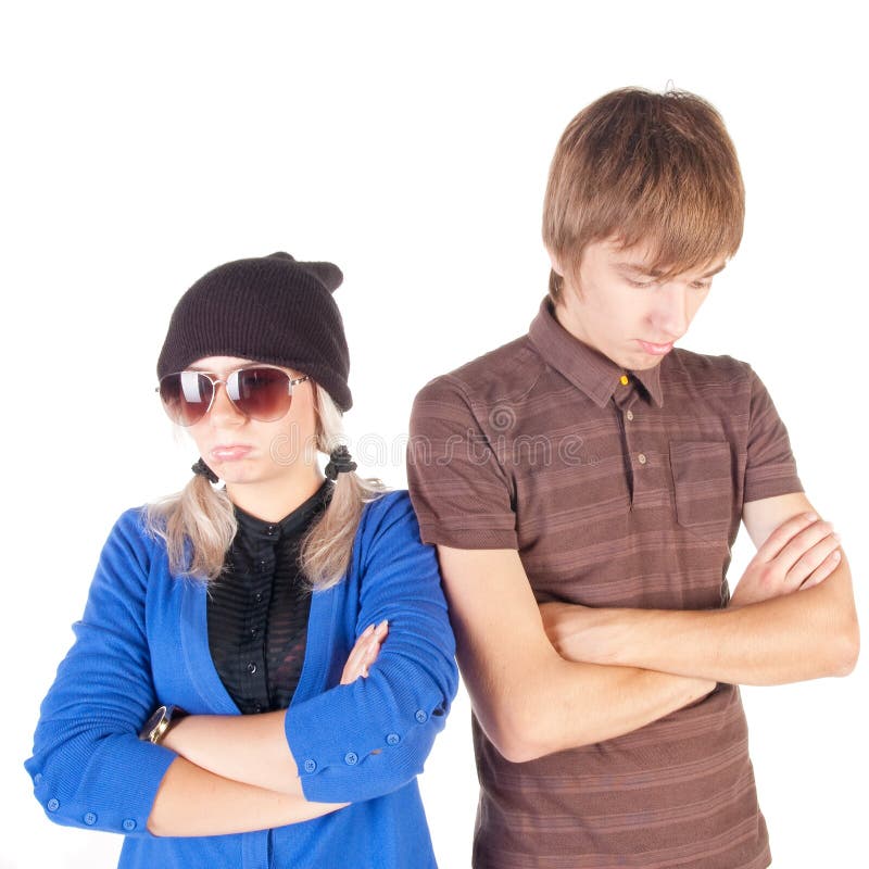Sad young couple . stock photo. Image of adult, emotional - 11450706