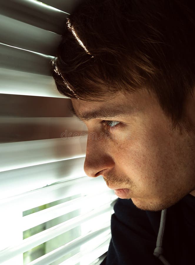 Sad Young Man Portrait stock image. Image of upset, lonesome - 305006983