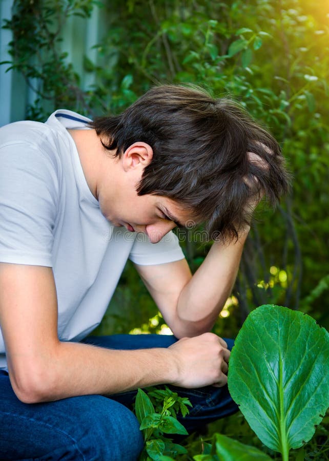 Sorrowful Man Outdoor stock image. Image of face, lonely - 33105123