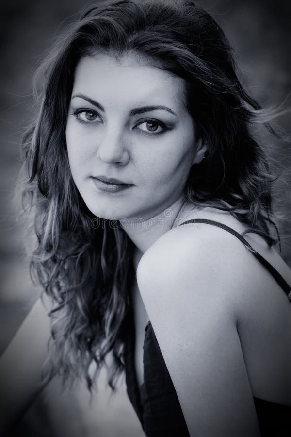 Sad Woman Looking Over Shoulder Stock Photos - Free & Royalty-Free ...