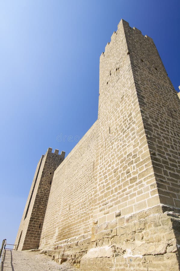 Sadaba castle stock photo. Image of fort, famous, defense - 12530676
