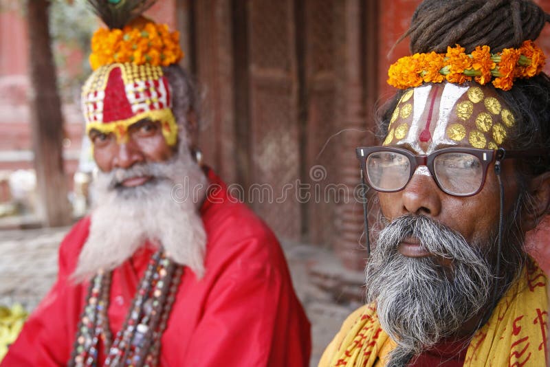 Saddhu in Durbar Square, Kathmandu Editorial Image - Image of hindu ...