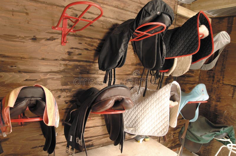 Saddle room stock image. Image of stable, horse, tack - 1615475