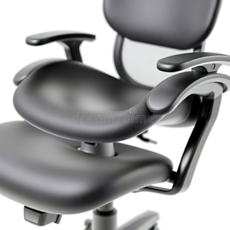 A Saddle Style Ergonomic Office Chair in Black, Designed for Comfort ...