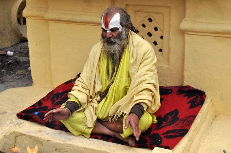 Sadhu (hombre Santo) De La India Foto de archivo editorial - Imagen de ...