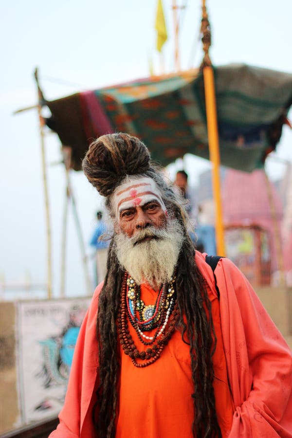 Sadhu editorial stock image. Image of flowers, holy, heads - 72435839