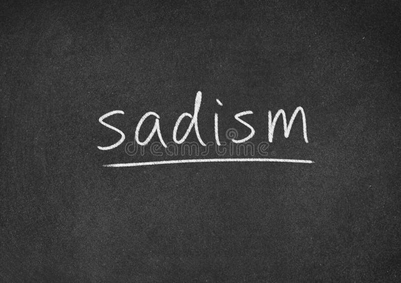 Sadism stock photo. Image of chalk, sadism, concept - 165979314