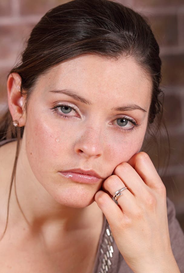 Sadness stock image. Image of home, woman, expression - 22860267