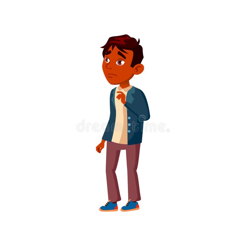 Sadness Boy Bullying Problem Cartoon Vector Stock Vector - Illustration ...