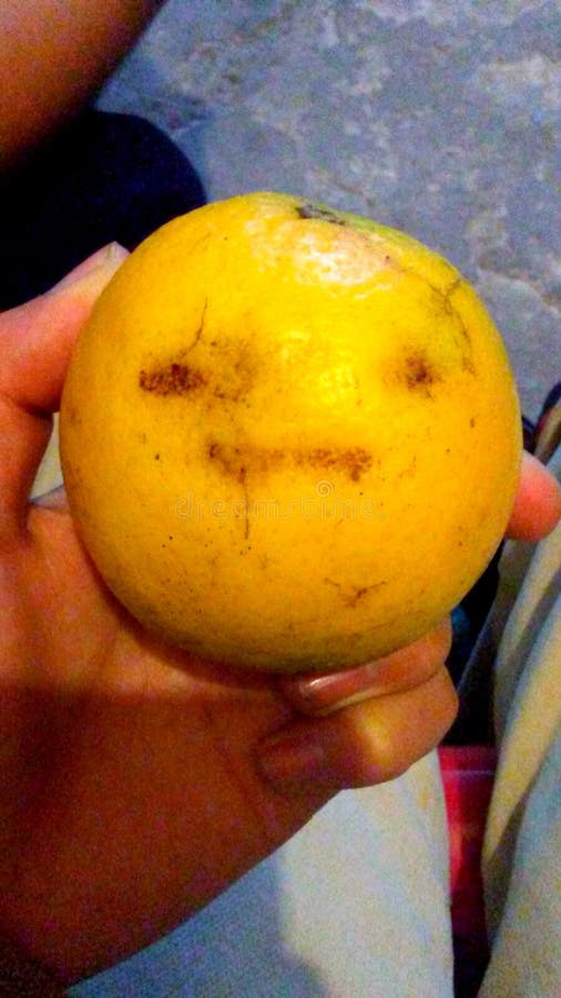 Sad orange stock image. Image of orange, face, food - 123299531