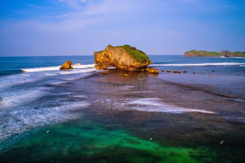 Sadranan Beach stock photo. Image of seascape, landscape - 73205084