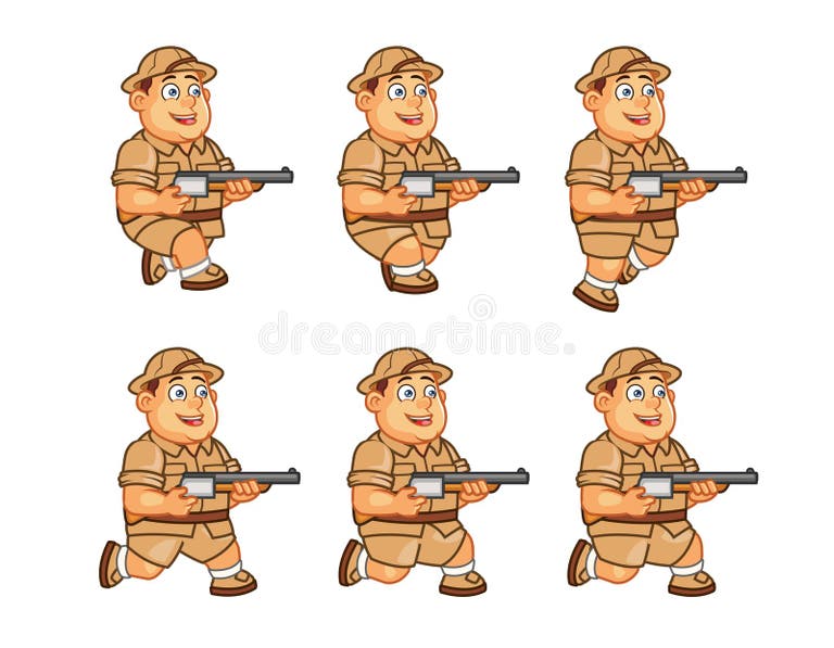Hunter Animation Sprite Stock Illustrations – 40 Hunter Animation ...