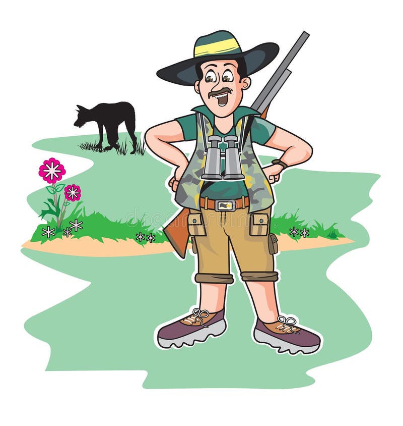 Safari Hunter Animation Sprite Stock Vector - Illustration of safari ...