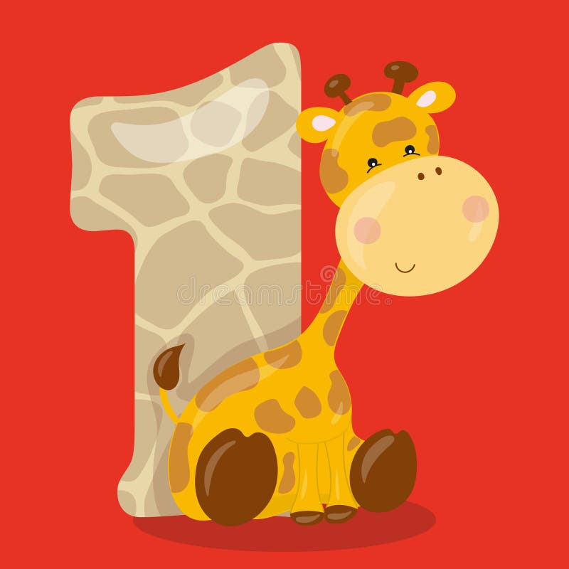 Safari Numbers 1 01 stock vector. Illustration of cartoon - 198990818