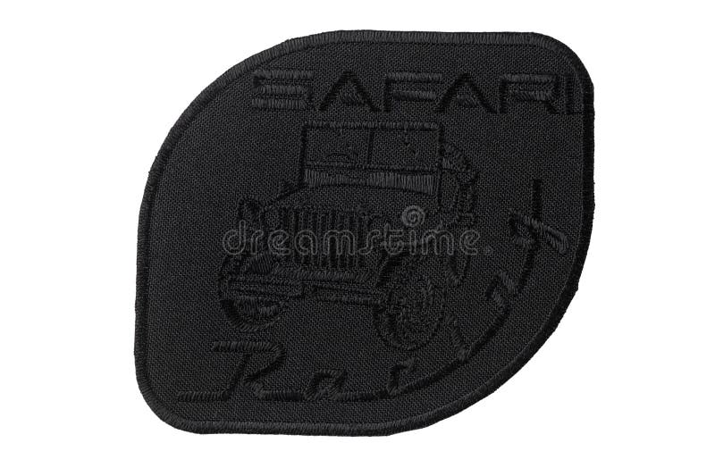 Safari Racing Patch Isolated on White Background Stock Photo - Image of ...