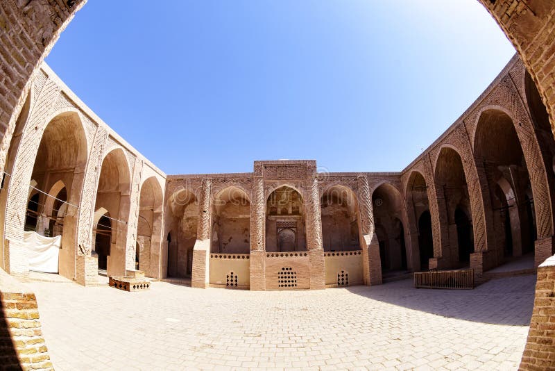 Safavi Mosque in Isfahan, Iran Stock Photo - Image of mosque, nature ...