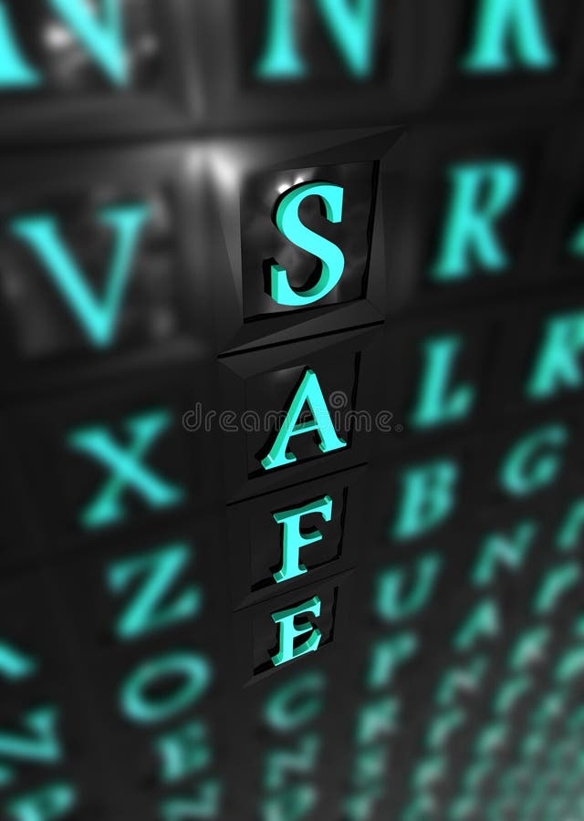 Safe 3d Word Picture. Image: 16183692