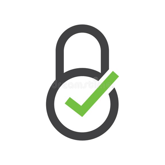 Safe Access Icon â€ Verified Security and Protection Lock Vector Stock ...