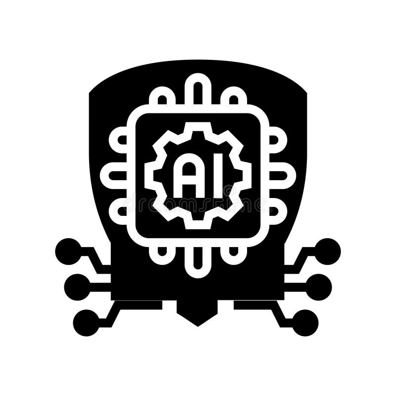 Safe Ai Development Ethical Ai Glyph Icon Vector Illustration Stock ...