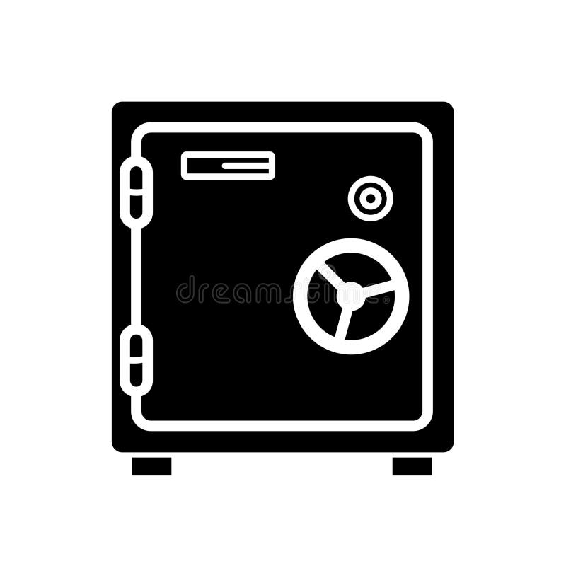 Safe, Armored Cabinet - Vector Icon Stock Vector - Illustration of ...