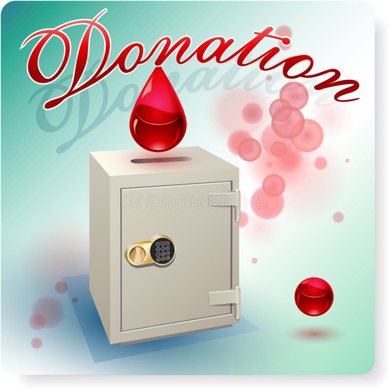 Safe blood storage stock vector. Illustration of clinic - 74372011