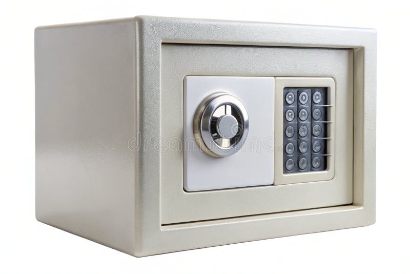 Safe Box Code Lock Isolated on White with Clipping Path Included Stock ...