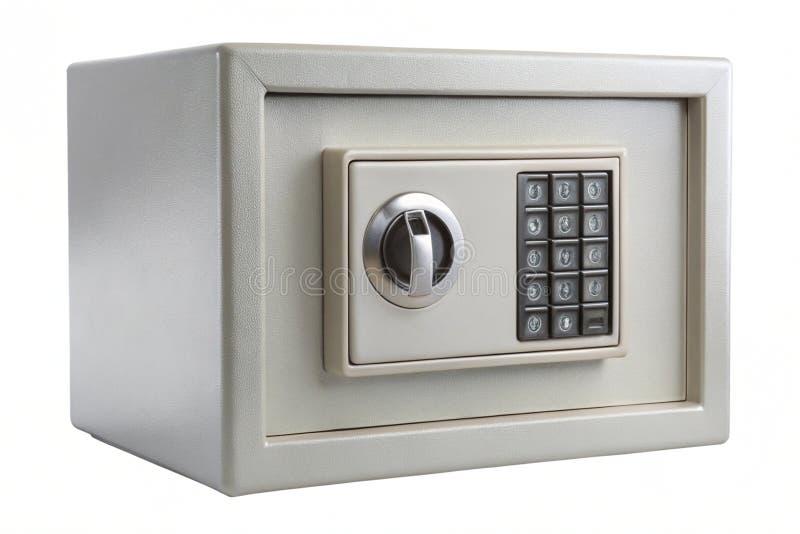 Safe Box Code Lock Isolated on White with Clipping Path Included Stock ...