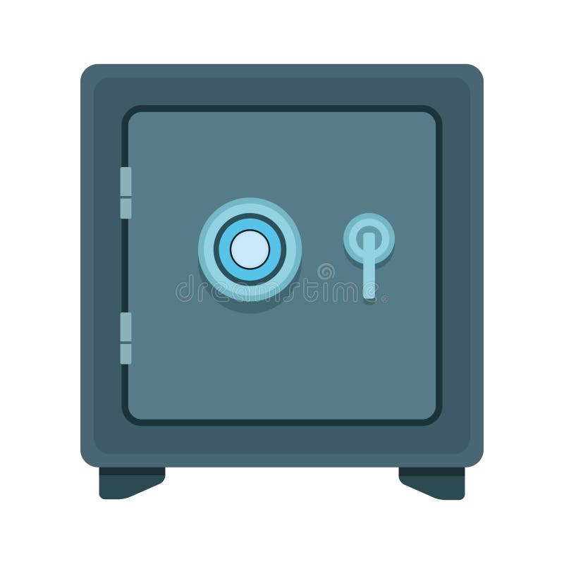 Safe box icon stock vector. Illustration of door, combination - 148156040