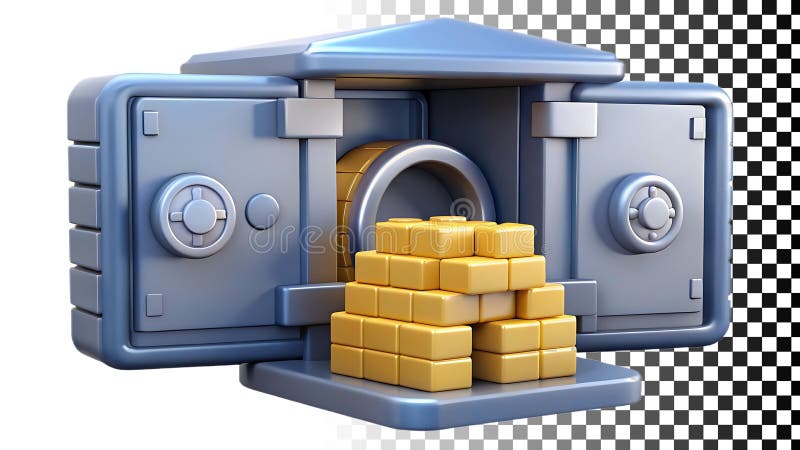 Safe Box Icon Representing Security Container and Money Safe Png ...