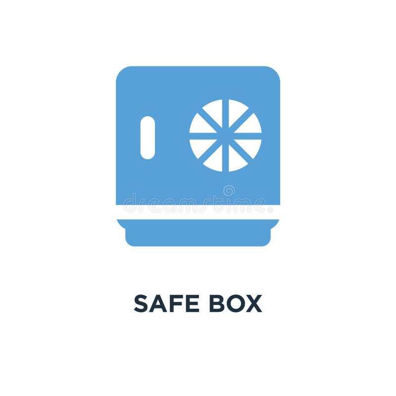 Safe Box Icon. Security Concept Symbol Design, Wealth Protection Stock ...