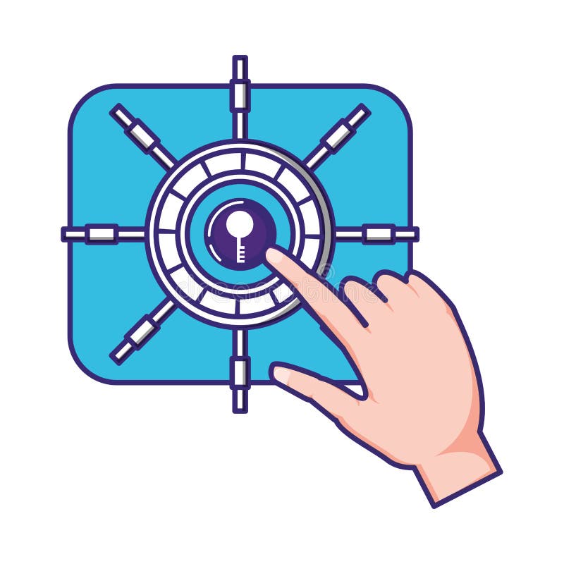 Safe box security icon stock vector. Illustration of container - 136836816