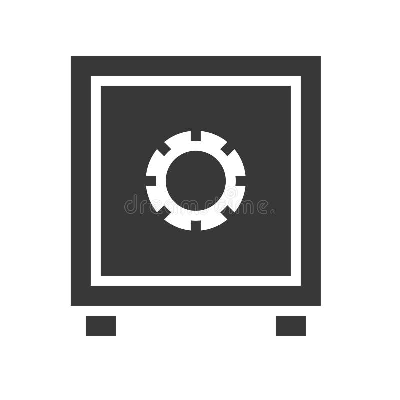 Safe Box Vector, Police Related Solid Icon Stock Vector - Illustration ...