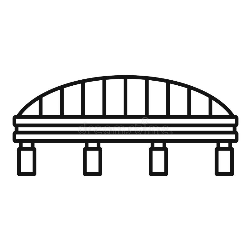 Safe Bridge Icon, Outline Style Stock Vector - Illustration of object ...