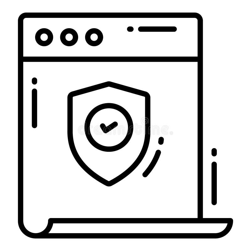 Safe Security, Protection and Security Vector Icons Set Cyber Computer ...