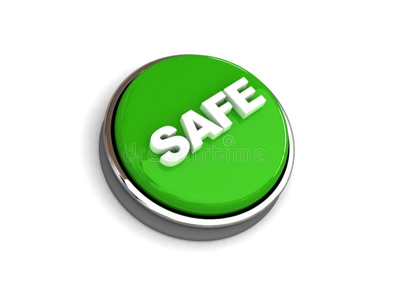 Safe button stock illustration. Illustration of push - 15591206