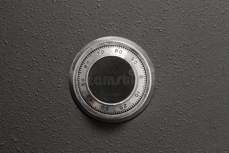 Safe Dial Lock Close-up (include Clipping Paths) Stock Image - Image of ...