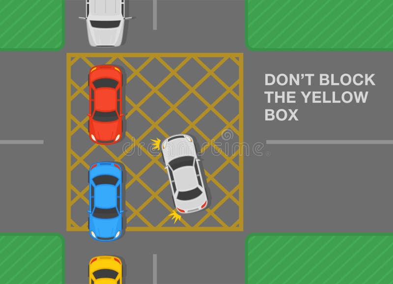 Yellow Box Junction Rule. Do Not Block the Yellow Box. Top View Stock ... Yellow Box Junction Rule. Do Not Block the Yellow Box. Top View Stock ...