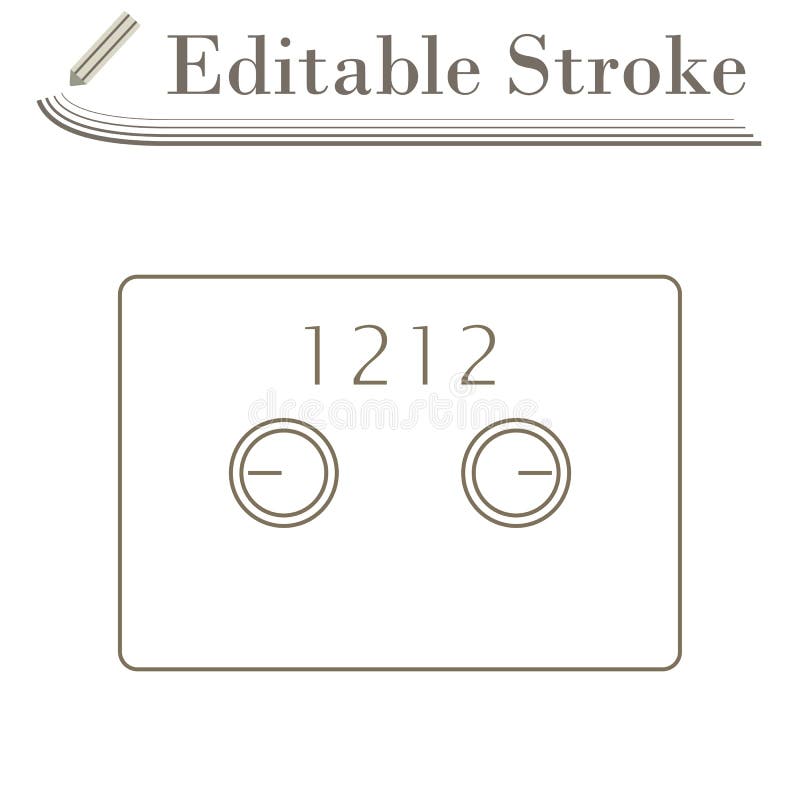 Safe Cell Icon stock vector. Illustration of outline - 240842542