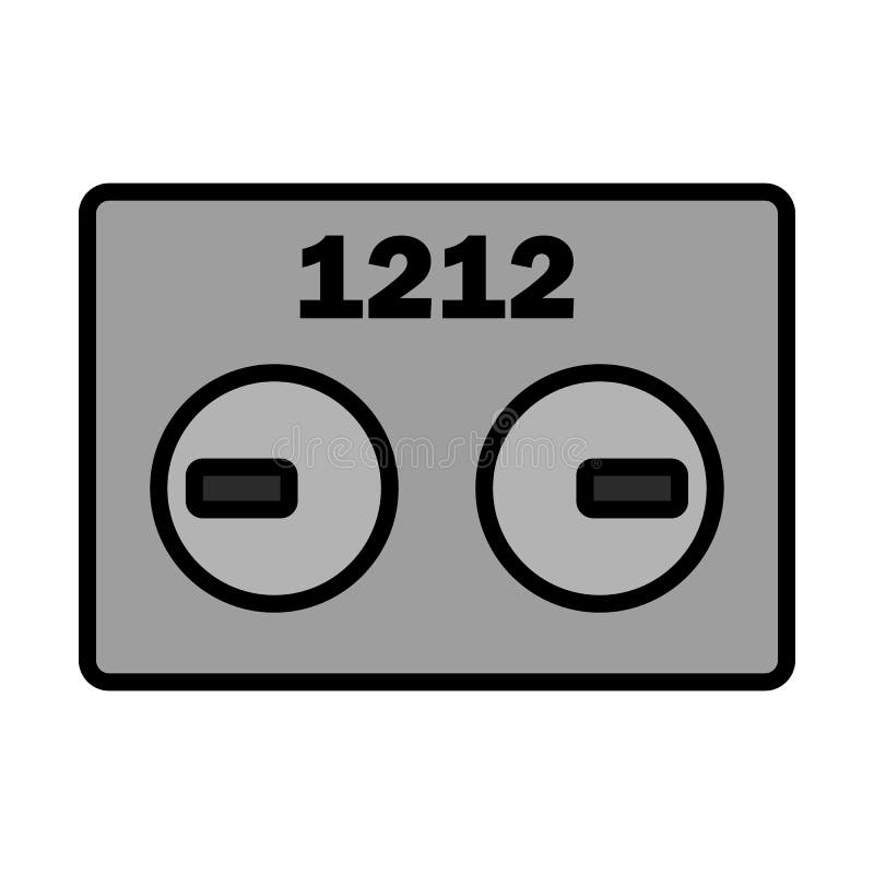 Safe Cell Icon stock vector. Illustration of outline - 240842542