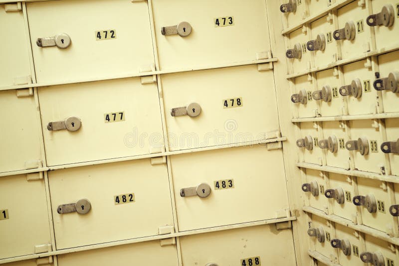 Safe cells stock photo. Image of drawer, privacy, business - 47865044