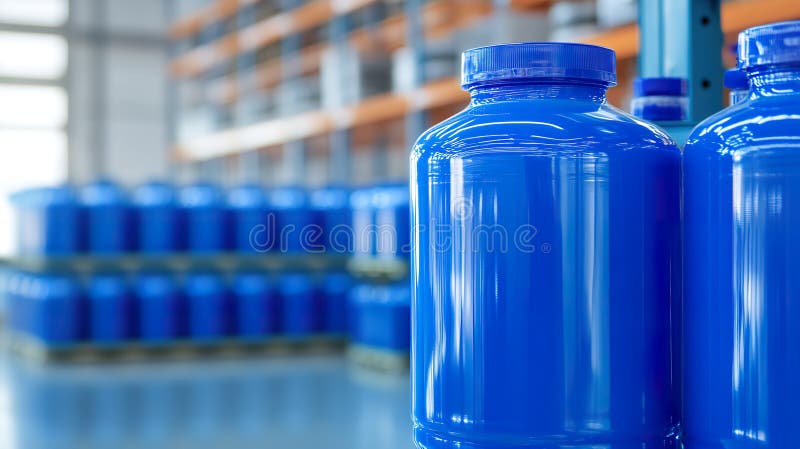 Safe Chemical Storage in Industrial Facility Setting Stock Photo ...