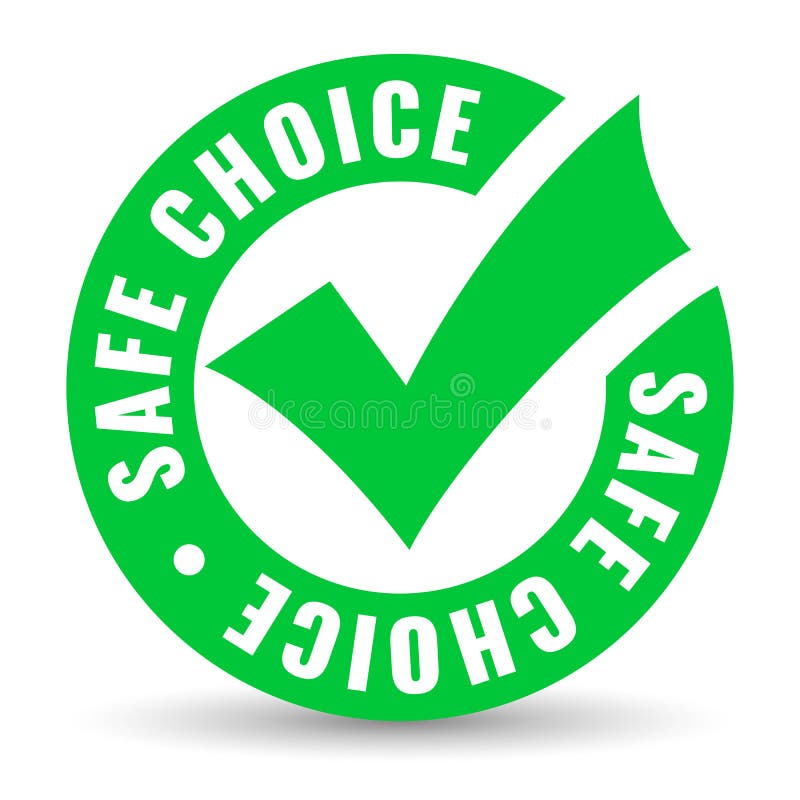 Safe Choice Insurance Tick Icon Stock Vector - Illustration of back ...
