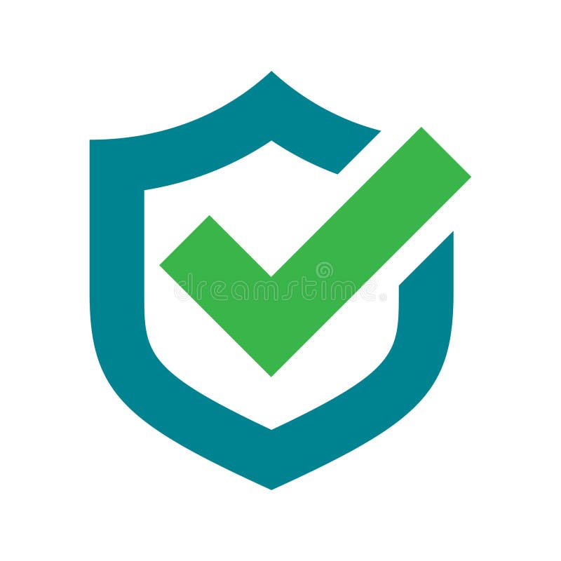 Safe Choice Vector Icon Isolated on White Background, Check Mark ...