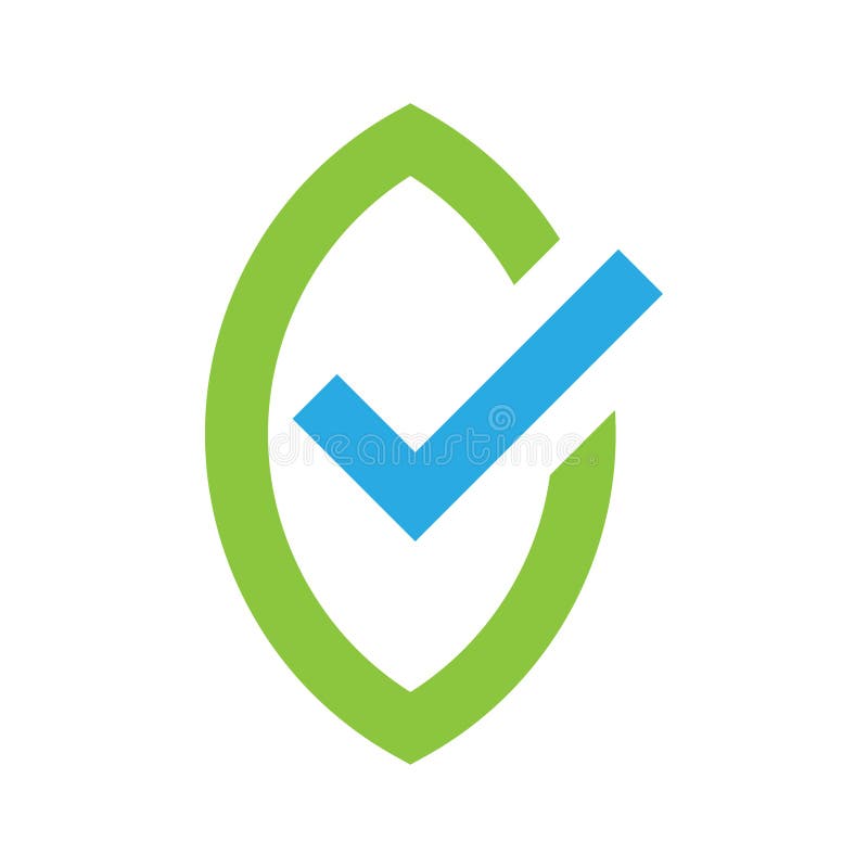 Safe Choice Vector Icon Isolated on White Background, Check Mark ...